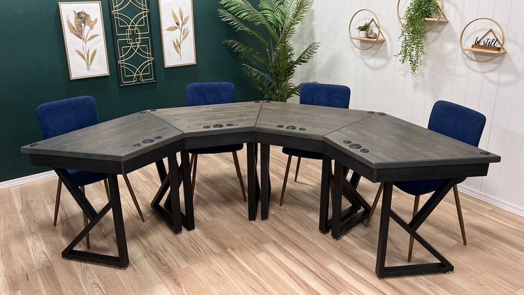 Smoke Gray Podcast Table from PodcastTables.shop | Podcast Tables Shop ...